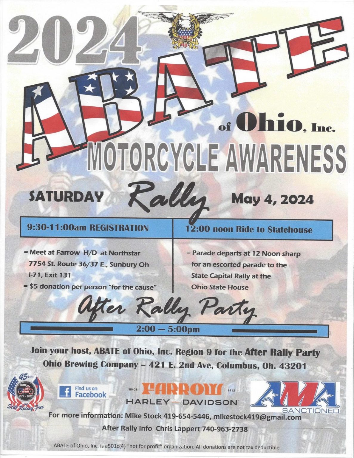 State Awareness Rally - ABATE of Ohio Inc.