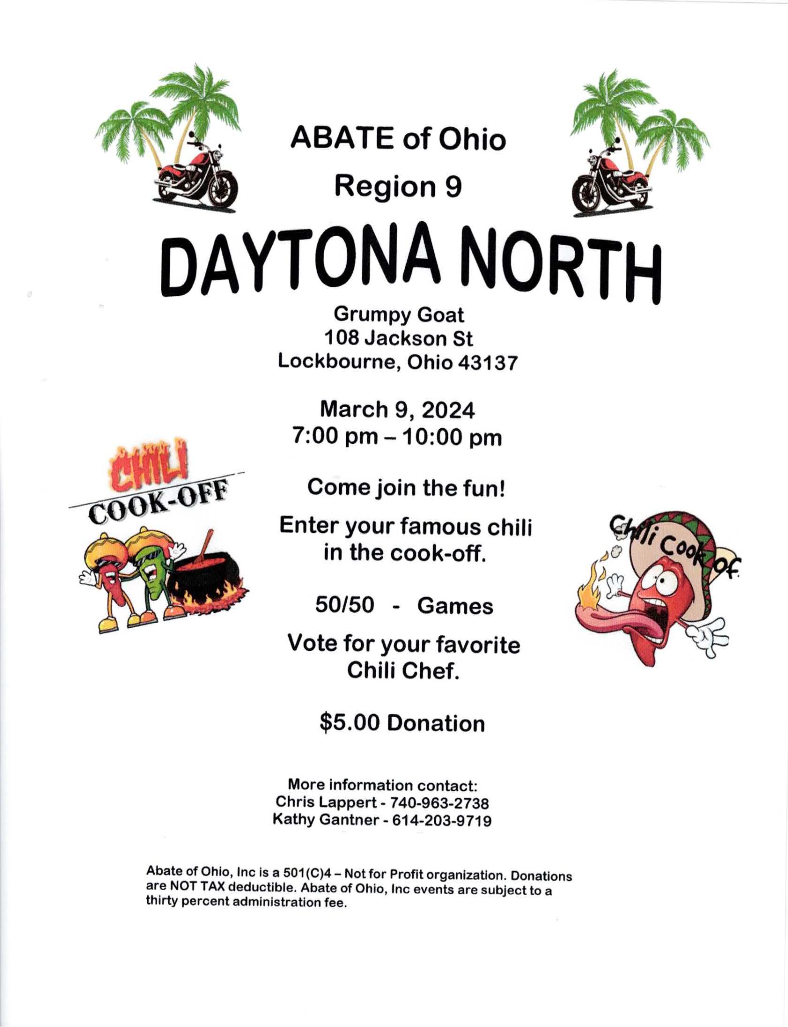 Daytona North Party - ABATE of Ohio Inc.