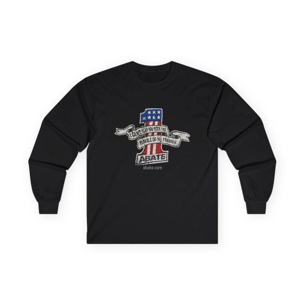 ABATE Motorcycle Freedom Long Sleeve Tee — American Flag Shield Design ...
